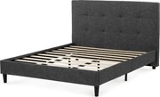 Autronic Čalouněná dvoulůžková postel BED-M160 Barva potahu: Tmavě šedá