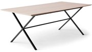 Rozkládací jídelní stůl s deskou v dubovém dekoru a přídavnou deskou 100x210 cm Meza – Hammel Furniture