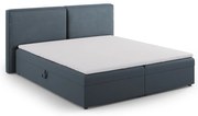 Modrá boxspring postel s úložným prostorem 160x200 cm Arendal – Cosmopolitan Design
