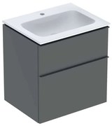 Geberit iCon - Skříňka s umyvadlem, 60x48x63 cm, 2 zásuvky, lávová 502.335.JK.1