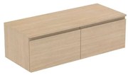 Ideal Standard Finesse - Umyvadlová skříňka, 120x51x38 cm, 2 zásuvky, bílý dub E3436US