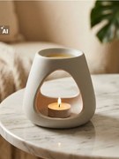 Sinsay - Keramická aroma lampa - krémová