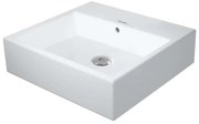 Duravit Vero Air - Umyvadlo nábytkové 50x47 cm, s přepadem, bez otvoru pro baterii, WonderGliss, bílá 23505000281