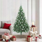 Umělý osvětlený vánoční stromeček Zelená 180 cm PVC 3397014