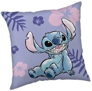 Jerry Fabrics Dětský polštářek s potiskem - Lilo a Stitch - fialová | 40 x 40 cm
