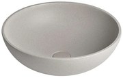Sapho - Umyvadlová mísa Turf, průměr 44 cm, bez přepadu, bílý pískovec AR437