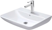 Duravit ME by Starck - Umyvadlo 65x49 cm, s přepadem, otvor pro baterii, DuraShield, bílá 233565AA00