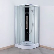 Sprchový box LUCIDUS ROUND 90 x 90 cm Brillant Sklo TRANSPARENT 4000897