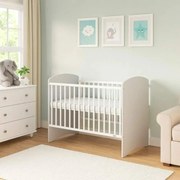 Dětská postýlka New Baby LEO bílo-šedá