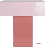 Růžová stolní lampa (výška 35 cm) Grato Recto – Leitmotiv