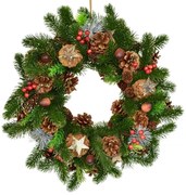 Vánoční zdobený smrkový věnec Winter Dream, 40 cm