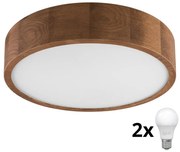 Brilagi - LED Stropní svítidlo CARVALHO 2xE27/60W/230V dub třešeň pr. 37 cm