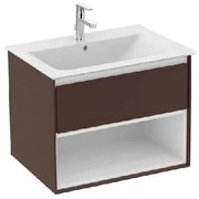 Ideal Standard Connect Air - Skříňka pod umyvadlo, 60x44x52 cm, hnědá mat/bílá mat E0826VY