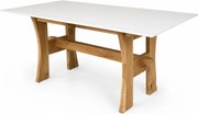 Jídelní stůl SETA BLANC – 180 × 90 cm, keramická deska 12 mm