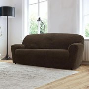 Super strečové potahy NIAGARA tabáková trojkřeslo (š. 180  - 230 cm)