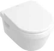 Villeroy & Boch Omnia Architectura - Závěsný klozet s WC sedátkem Combi-Pack, 370 mm x 530 mm, bílý - Combi-Pack, s Ceramicplus 5684H1R1