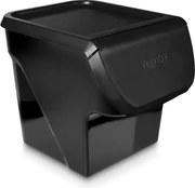 VILDE Úložný box na brambory a cibuli s větráním, VEGBOX černý (14l - 5-8kg brambor)