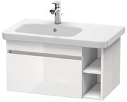 Duravit DuraStyle - Umyvadlová skříňka 40x73x45 cm, 1 zásuvka, lesklá bílá DS639402222