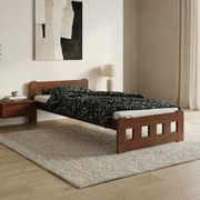 Maxi Zvýšená postel z masivu Nikola 80 x 200 cm - barva Ořech