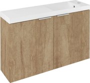Sapho Latus - Umyvadlová skříňka X 79x50x22 cm, 2x dvířka, dub alabama LT110-SET06