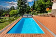 Skimmerový bazén QBIG BENEFIT 3,5 x 7 x 1,2m - Světle modrý