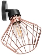Toolight - Nástěnná lampa 1xE27 392180, růžové zlato-černá, OSW-08559
