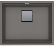 Franke Kubus 2 - Fragranitový dřez KNG 110-52, 56x46 cm, šedý kámen 125.0641.422