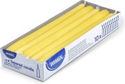 Wimex 31105 - kónická svíčka 23 × 245 mm, žlutá - 10 ks
