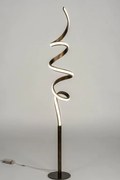 Stojací designová LED lampa Spira Bronse