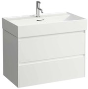 Laufen Lani - Umyvadlová skříňka, 79x44x52 cm, 2 zásuvky, lesklá bílá H4035521122611