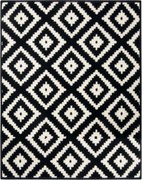 Kusový koberec Hamla 105477 Black Cream, 80x200, čiernobiela, chodba / predsieň, Hanse Home