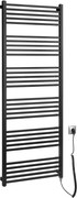 Sapho Sapho, METRO-E elektrické topné těleso, rovné, 600x1620 mm, 800 W, černá matná, ME616B
