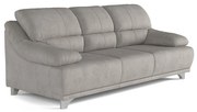 Třímístná pohovka RIMINI světle šedá M321300  MARANELLO 3ER SOFA