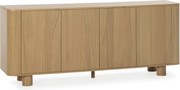 Komoda v dekoru dubu v přírodní barvě 180x75x40 cm Padoc – MOME