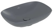 Villeroy & Boch Loop&Friends - Umyvadlo na desku, 56x38 cm, s přepadem, CeramicPlus, Graphite 4A4900i4