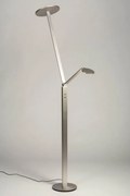 Stojací designová lampa Asymetrico Gene Silver