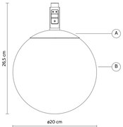 Karman designová závěsná svítidla Stant Bulb (Ø20 cm)