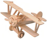 Woodcraft Dřevěné 3D puzzle Dvouplošník