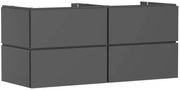 Hansgrohe Xilesa E - Umyvadlová skříňka, 62x138x55 cm, 4 zásuvky, matná šedá 54305760