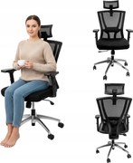 Otočné křeslo Furvero Kancelářské ergonomické nastavitelné Zenith