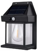 Solární zahradní nástěnná lampa Solar Interaction 888 - černá - černá