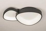 Stropní designové LED svítidlo Organic Black 58