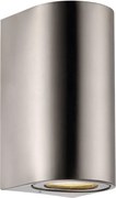 NOR 49721034 Venkovní nástěnné svítidlo Canto Maxi 2 2x28W GU10 nerez ocel čirá - NORDLUX