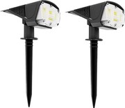 Bezdoteku LEDSolar 42 solární venkovní světlo svítidlo do země 2 ks, 42 LED, bezdrátové, iPRO, 1W, studená barva