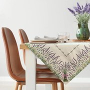 GOBELÍNOVÝ UBRUS LAVENDER 100X100 CM VZOROVANÝ