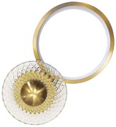 Toolight Nástěnné LED osvětlení Crystal D94 LHJ071-W kartáčovaná zlatá