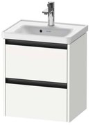 Duravit Ketho.2 - Umyvadlová skříňka 55x48x38 cm, 2 zásuvky, matná bílá K25280018180000
