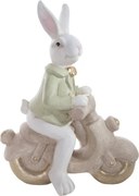 Velikonoční dekorace FIG 157A zajíc na motorce
