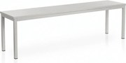 Celokovová lavice do šatny 150 x 35 x 45 cm, šedá - ral 7035