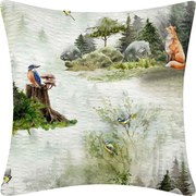 Krepový perkálový povlak na polštář Zvířátka Velikost: 70 x 90